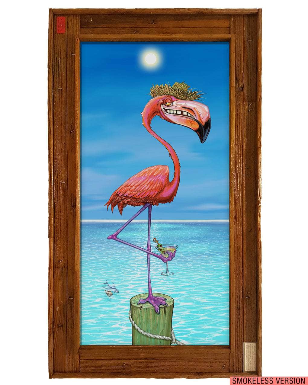 "Dirty Flamingo" Limited Edition Canvas - Steve Diossy Marine Artist